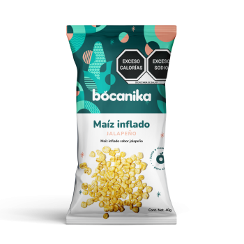 Maíz inflado sabor jalapeño - Bocanika